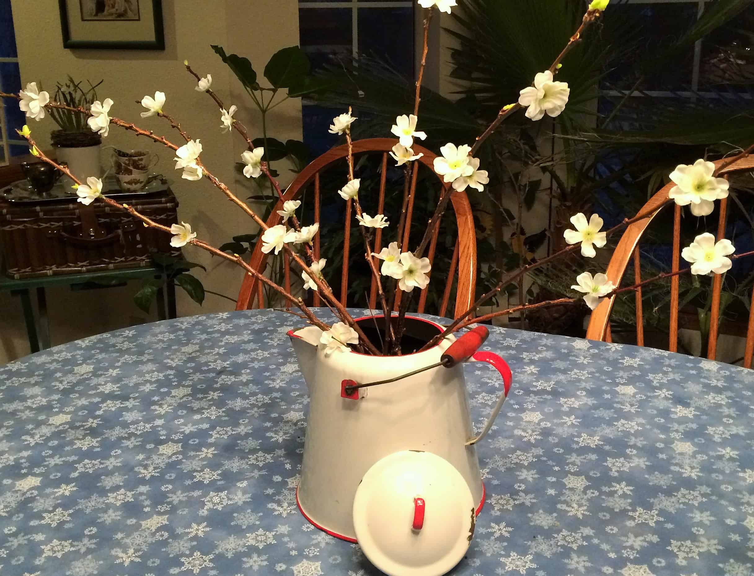 How to Make Faux Spring Blooming Branches - Pinecone Cottage Retreat